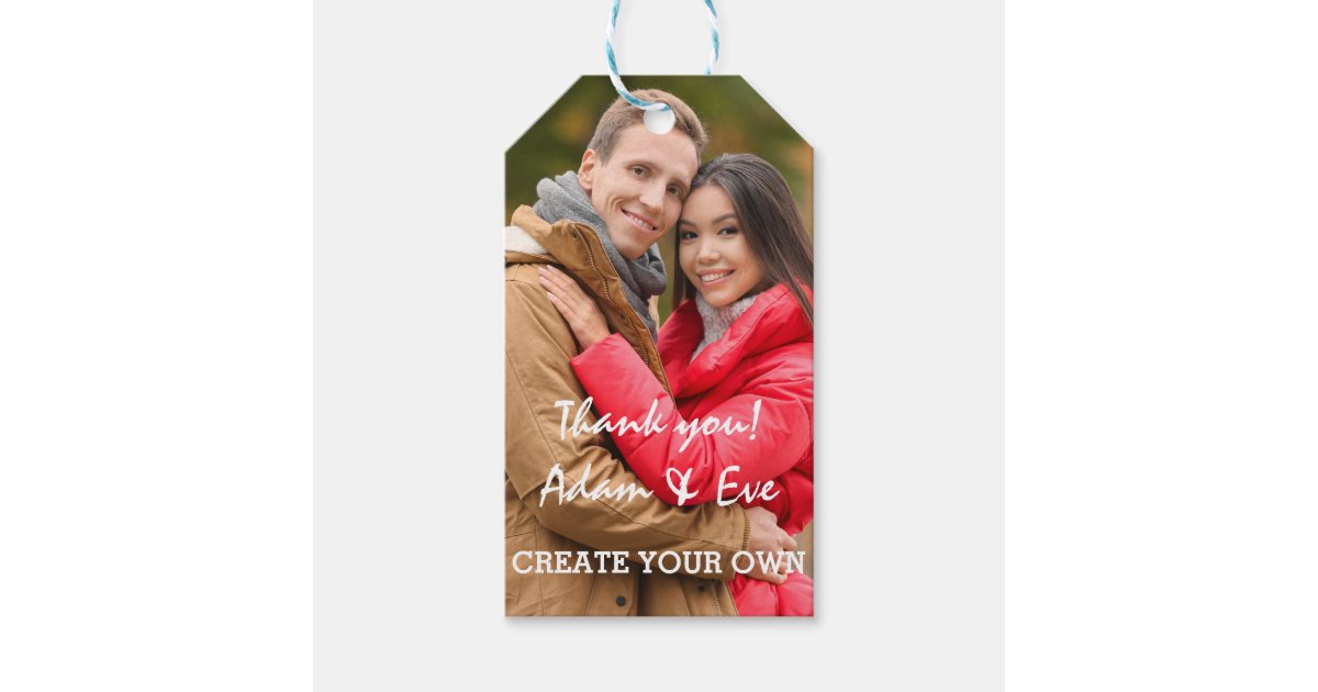 Easy Custom Photo Template Gift Tags | Zazzle