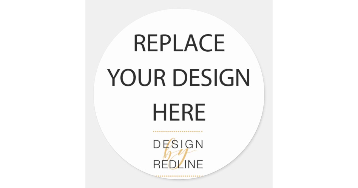 Easy CUSTOM print your sticker desgin | Zazzle