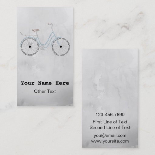 Easy to Customize Bicycle Bike Business Cards | Zazzle