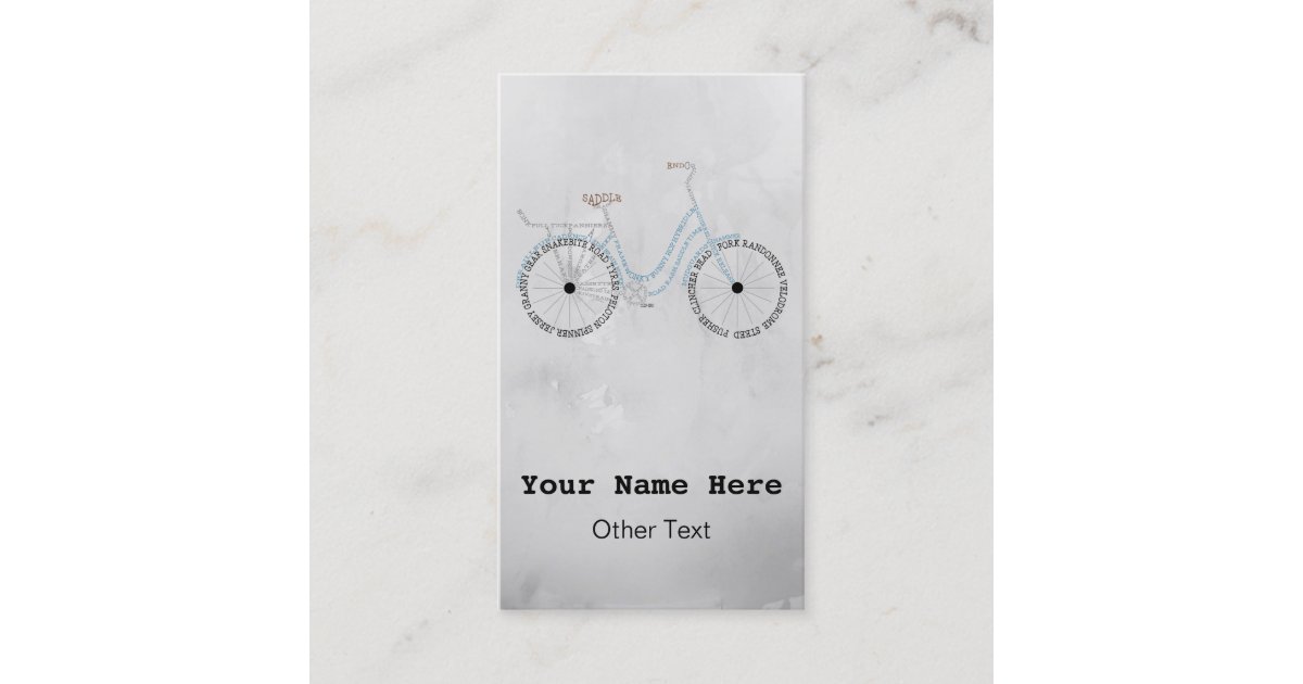 Easy to Customize Bicycle Bike Business Cards | Zazzle