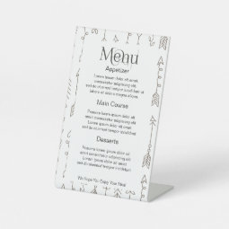 Easy to Design Your Own Custom Personalized Menu Pedestal Sign | Zazzle