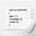 Eat, Don't Sleep, Code, Repeat. Funny Software Pro Mouse Pad | Zazzle