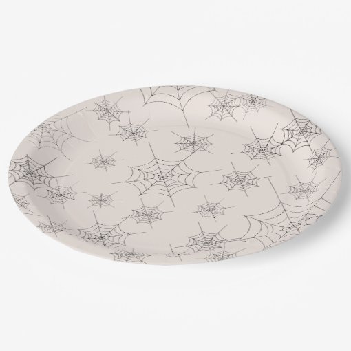 Eat Drink and Be Scary Web Halloween Paper Plates | Zazzle