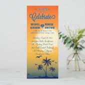 Eat Drink and Celebrate Summer Sunset Wedding Invitation | Zazzle