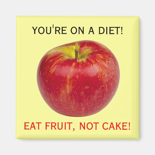 Eat Healthy Apple Fruit Food Diet Reminder Magnet | Zazzle.com