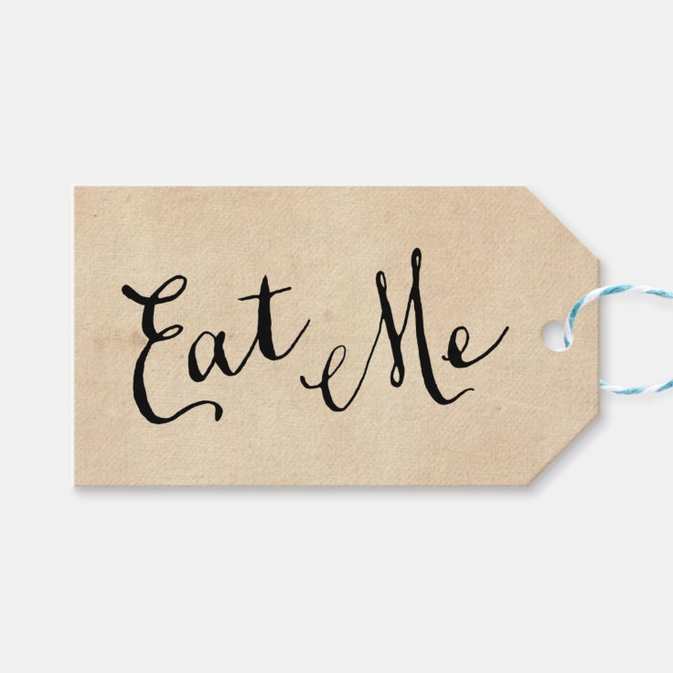 Eat Me Gift Tags | Zazzle