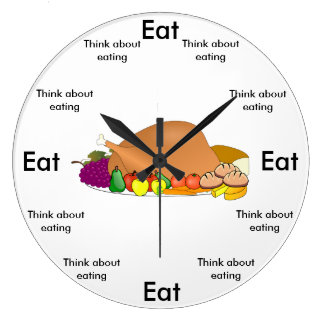 Time To Eat Wall Clocks | Zazzle