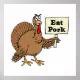 Eat Pork Poster | Zazzle