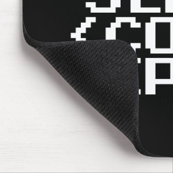 EAT SLEEP CODE REPEAT mousepad gift for programmer | Zazzle