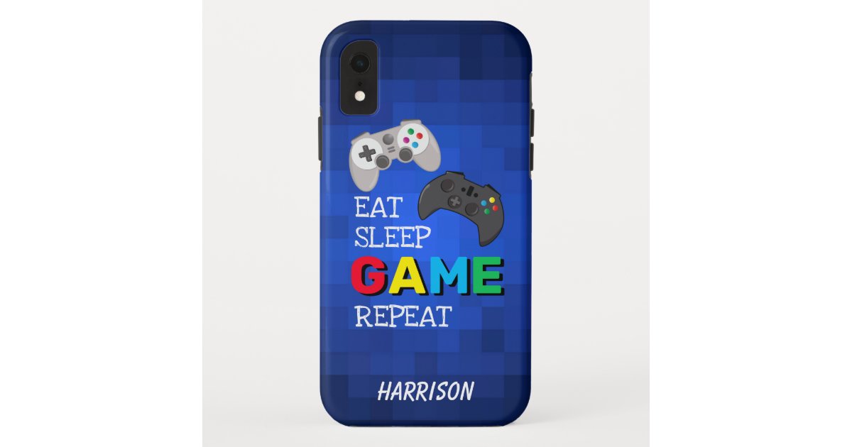 Eat, Sleep, Game, Repeat | Gamer Personalized Case-Mate iPhone Case ...