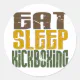 Eat Sleep Kickboxing 1 Classic Round Sticker | Zazzle