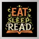Eat Sleep Read, Funny Reading Poster | Zazzle
