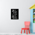 Eat Train Work Study Love Sleep Repeat - Alpha Poster | Zazzle