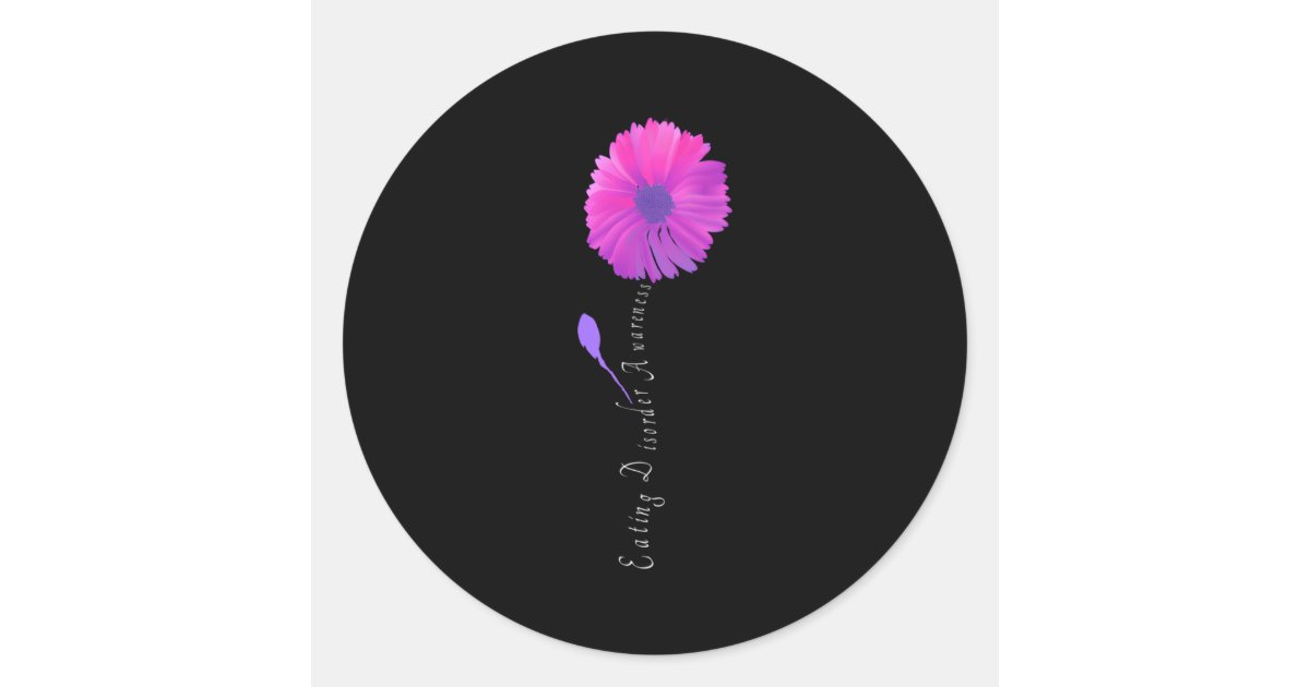 Eating Disorder Anorexia Bulimia Awareness Recover Classic Round ...