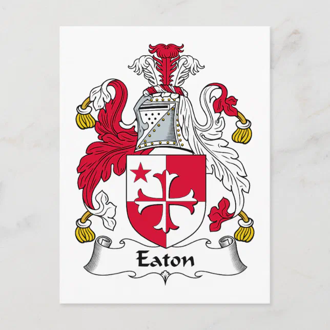 Eaton Family Crest Postcard | Zazzle