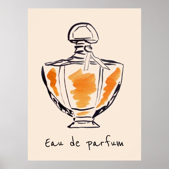 Eau de parfum French Perfume bottle Poster | Zazzle.com