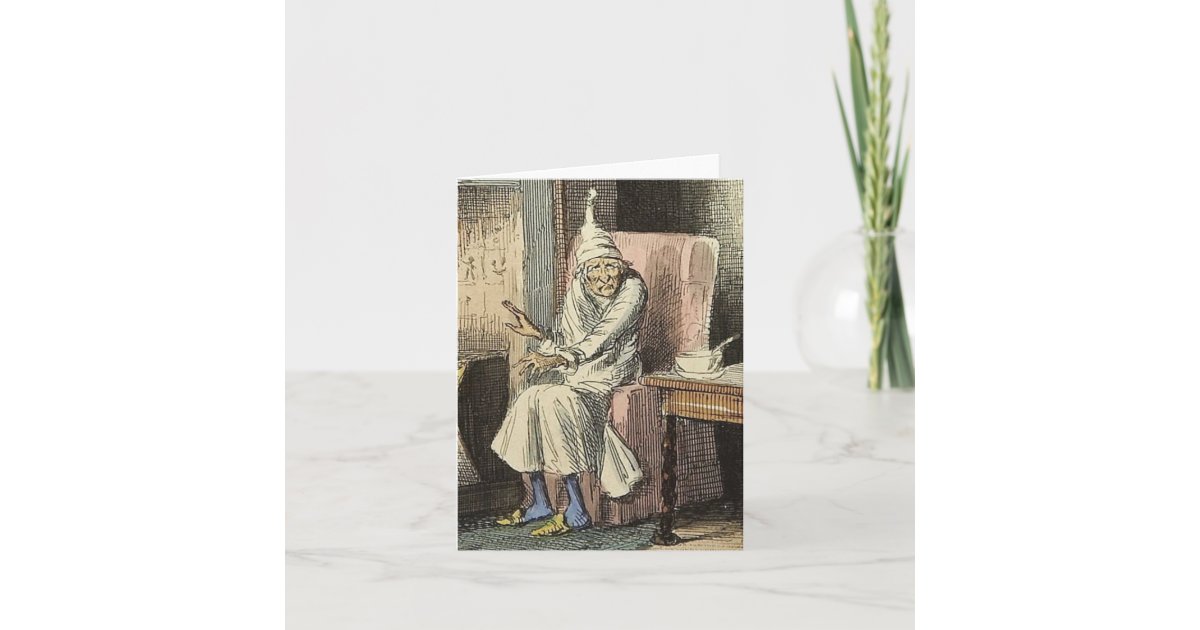 Ebenezer Scrooge Holiday Card | Zazzle