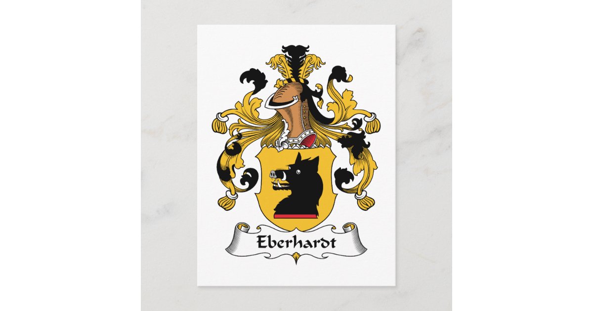 Eberhardt Family Crest Postcard | Zazzle