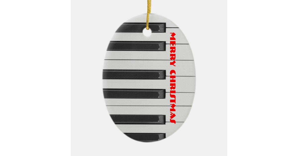 Ebony and Ivory Christmas Ornament | Zazzle