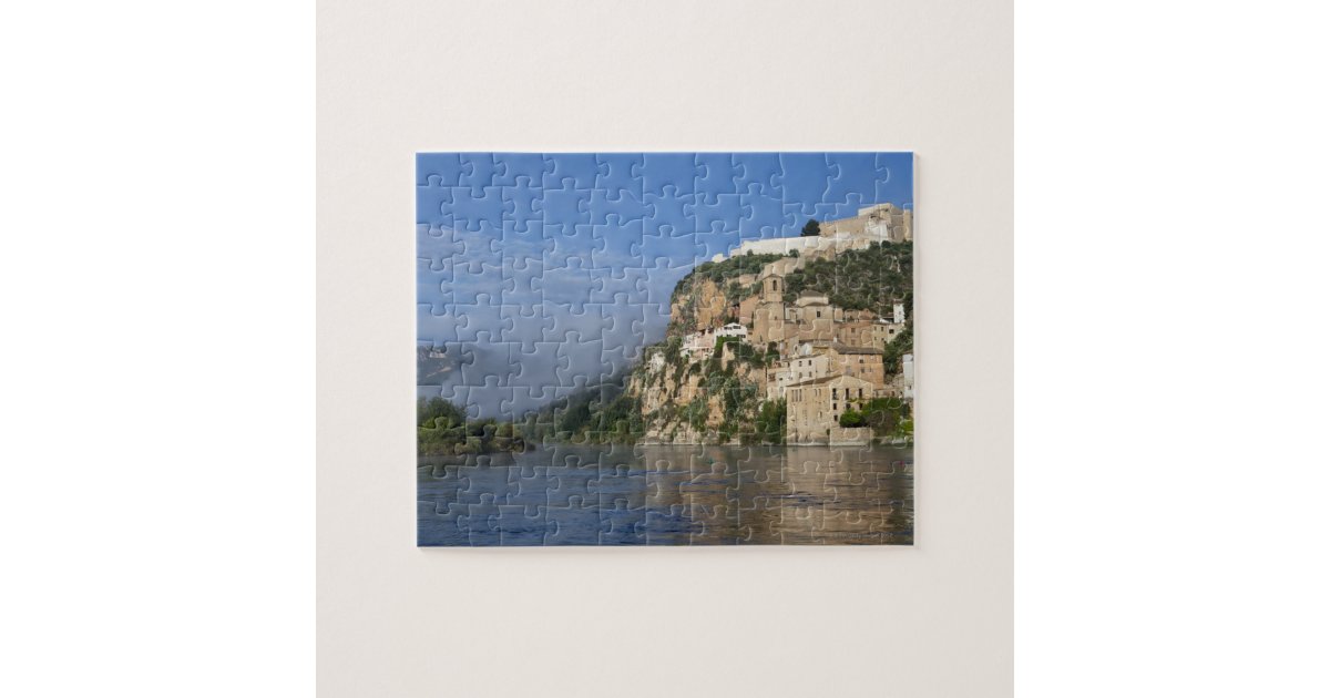 Ebro River (Ria Ebre); Templar castle; early Jigsaw Puzzle | Zazzle