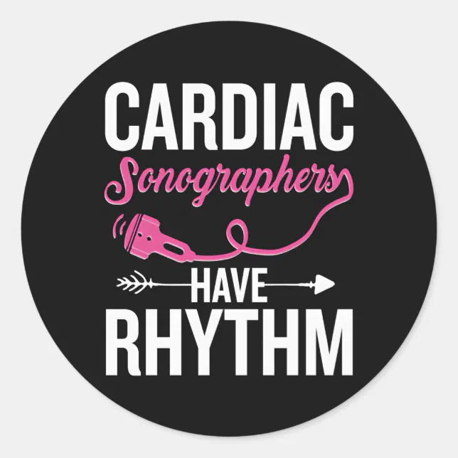 Echo Sonographer Cardiography Ultrasound Tech Card Classic Round ...