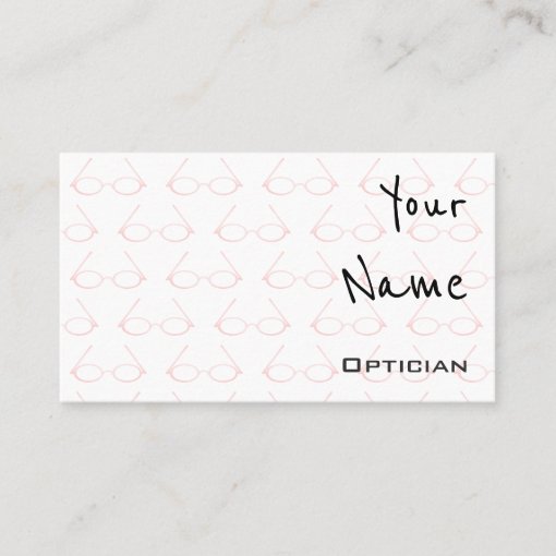 "Echoes" Optician Business Cards | Zazzle