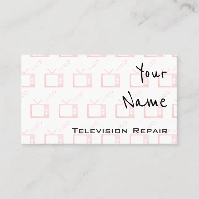 "Echoes" Television Repair Business Cards | Zazzle