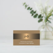 Eclectic Black Bronze Gold Luxury Metallic Art Business Card | Zazzle