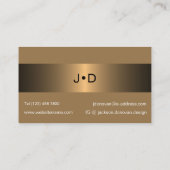 Eclectic Black Bronze Gold Luxury Metallic Art Business Card | Zazzle