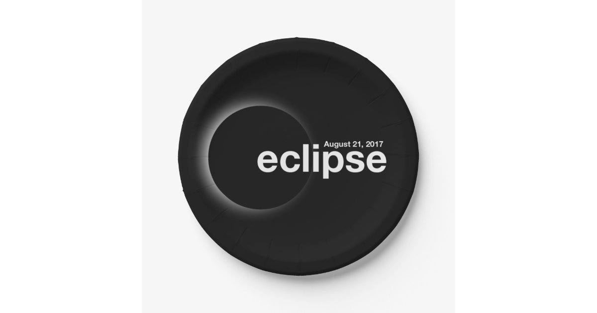 eclipse 2017 paper plates | Zazzle