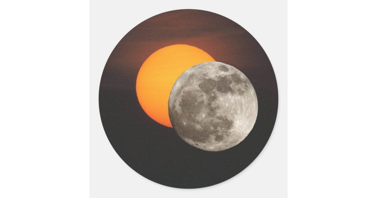 Eclipse Classic Round Sticker | Zazzle