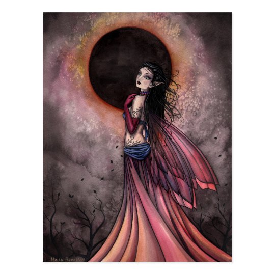 Eclipse Gothic Fairy Postcard | Zazzle.com