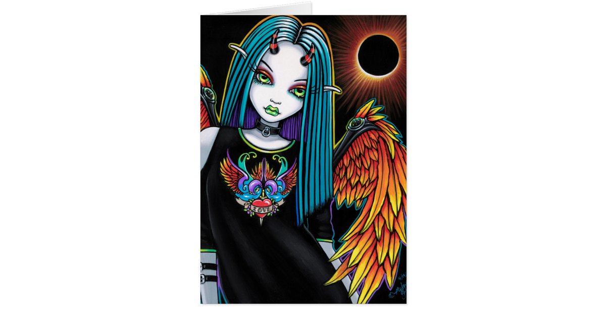 Eclipse Little Rainbow Devil Angel | Zazzle