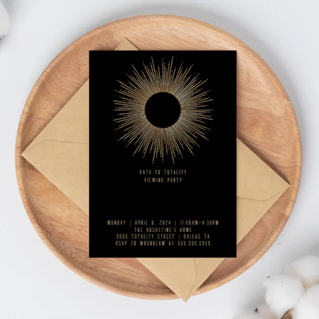 Eclipse Viewing Party Invitation | Zazzle