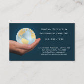 Eco Friendly Globe Environment Business Card | Zazzle