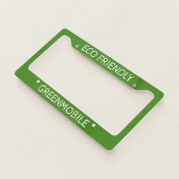 Eco Friendly Greenmobile | Clean Energy Green License Plate Frame | Zazzle