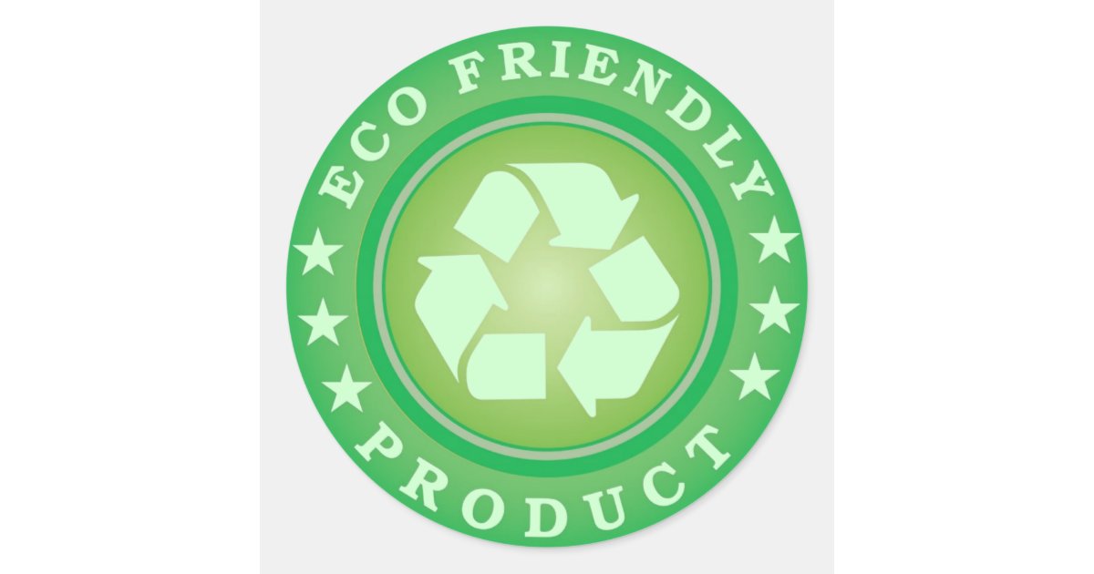 Eco Friendly Product Sticker | Zazzle