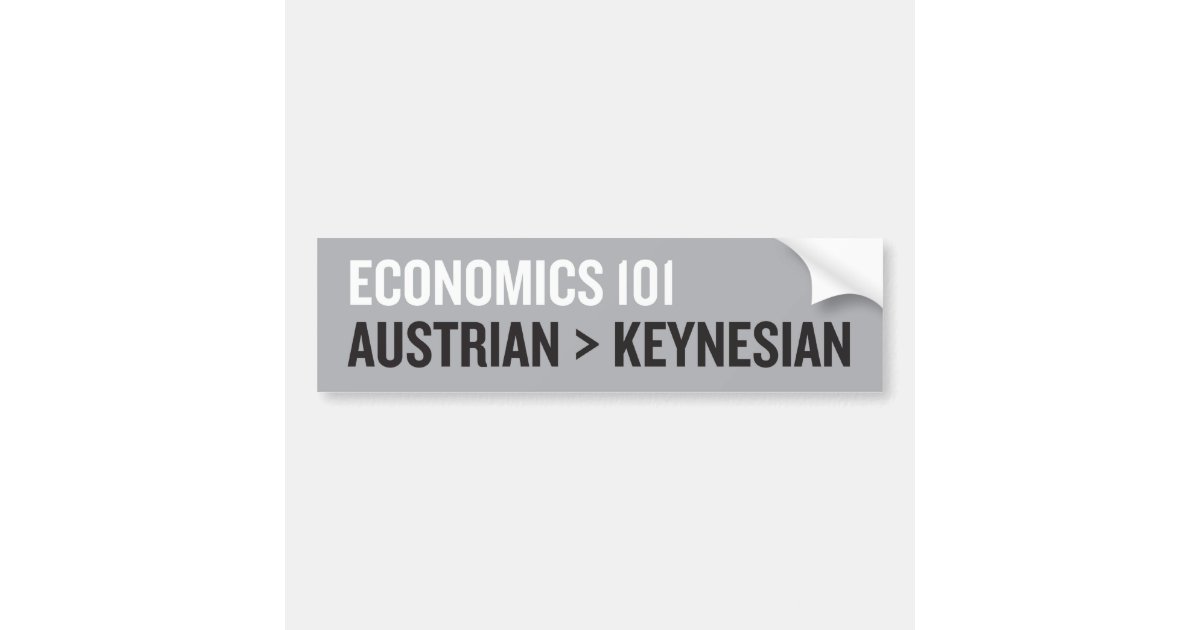 Economics Bumper Sticker | Zazzle