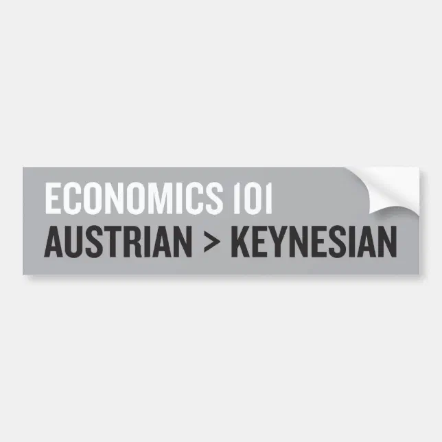 Economics Bumper Sticker | Zazzle
