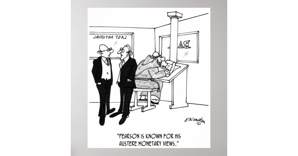 Economics Cartoon 3996 Poster | Zazzle