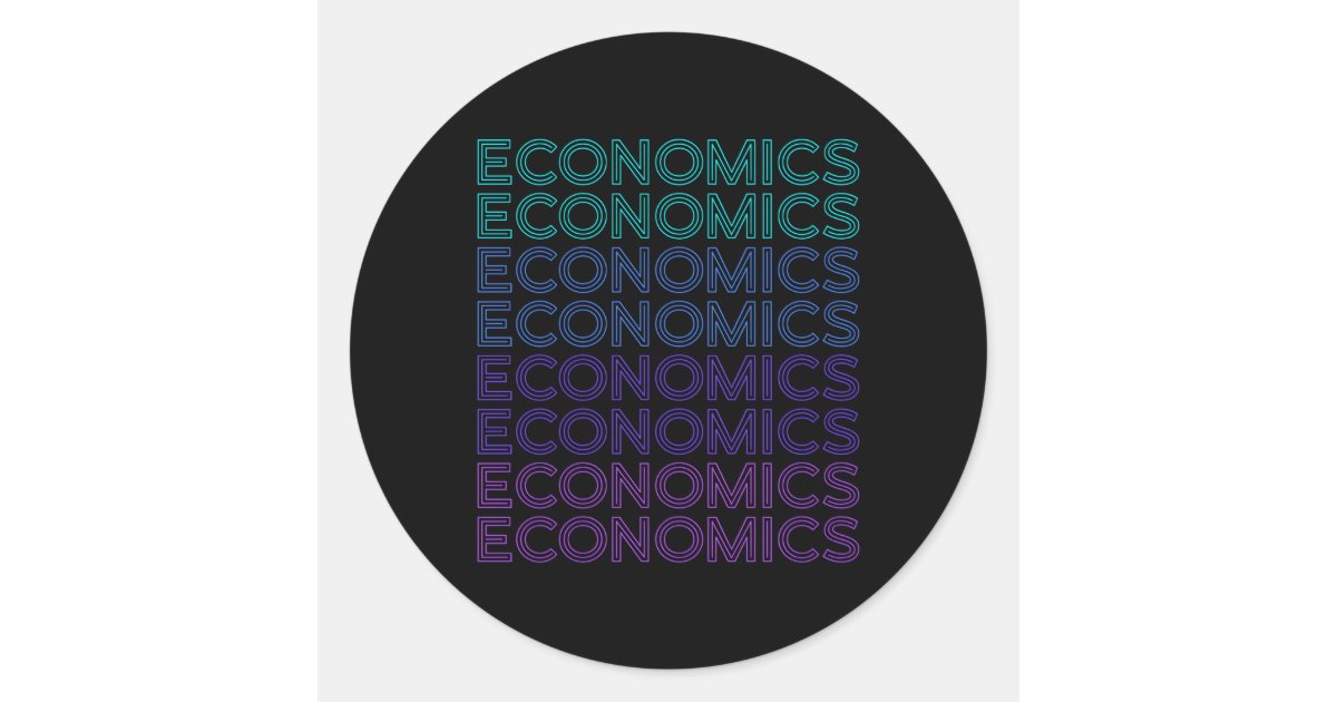 Economics Economist Classic Round Sticker | Zazzle