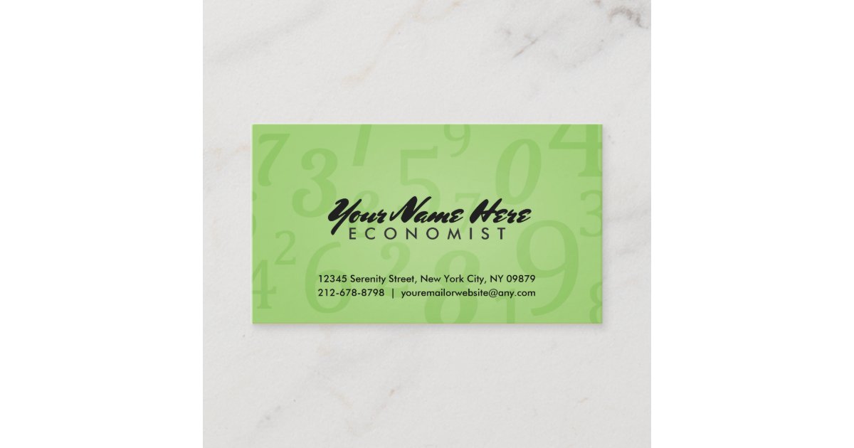Economist Business Cards | Zazzle