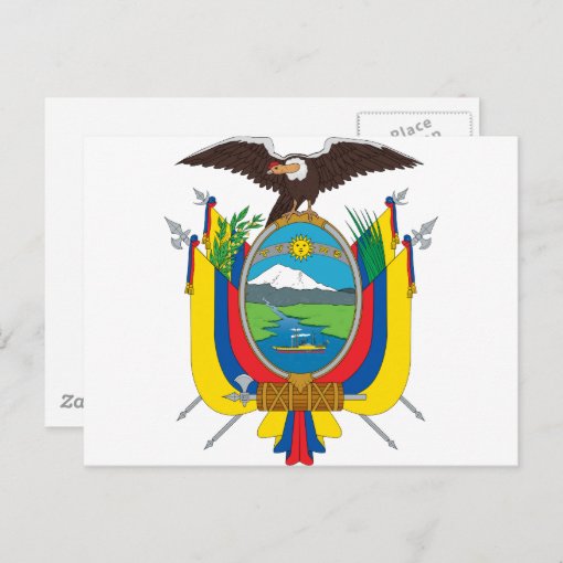 Ecuador Coat Of Arms Postcard | Zazzle
