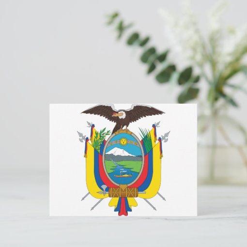 Ecuador Coat Of Arms Postcard | Zazzle