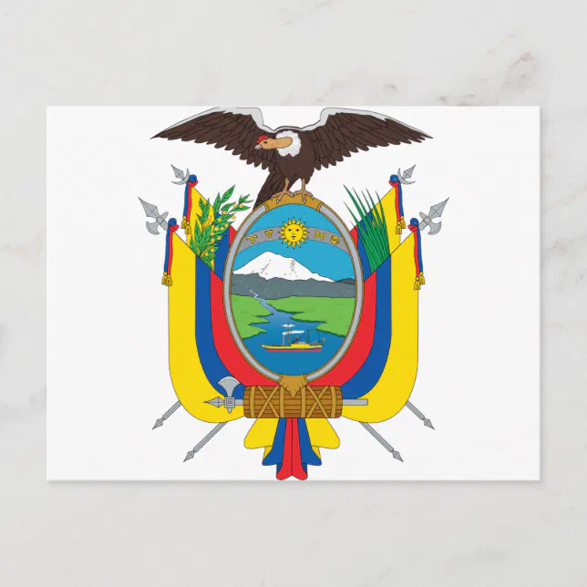 Ecuador Coat Of Arms Postcard | Zazzle