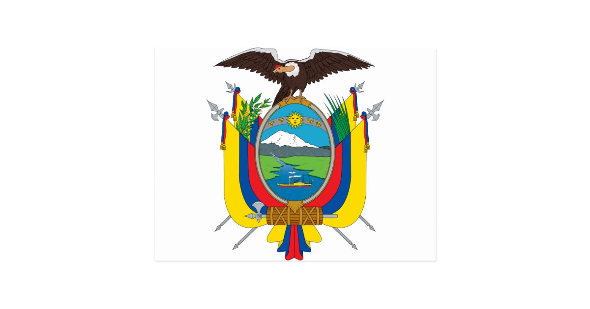 Ecuador Coat Of Arms Postcard | Zazzle.com