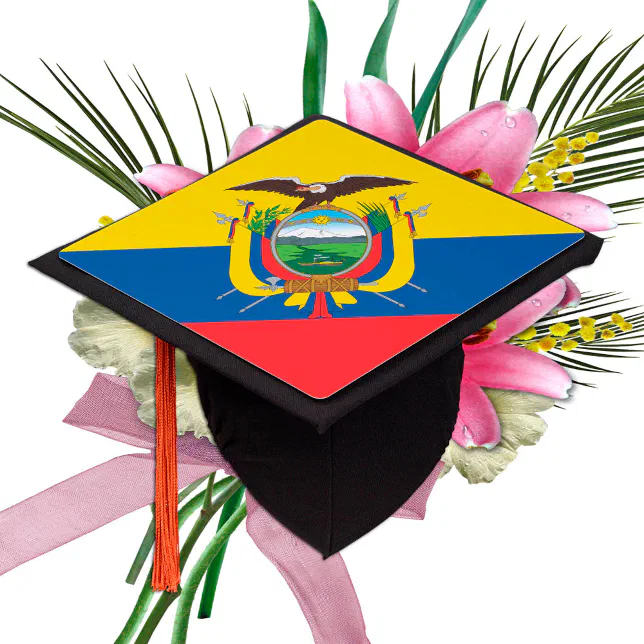 Ecuador & Ecuador Flag - Students / University Gra Graduation Cap ...