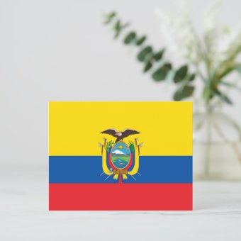 Ecuador Flag EC Postcard | Zazzle