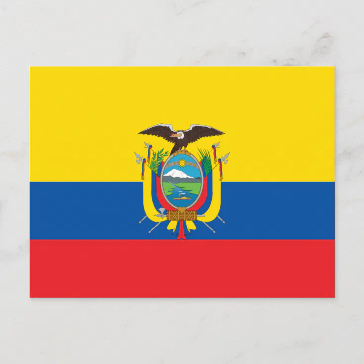 Ecuador Flag EC Postcard | Zazzle