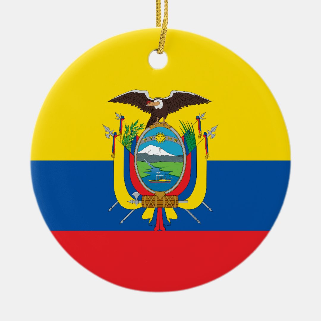 Ecuador Flag Ornament | Zazzle